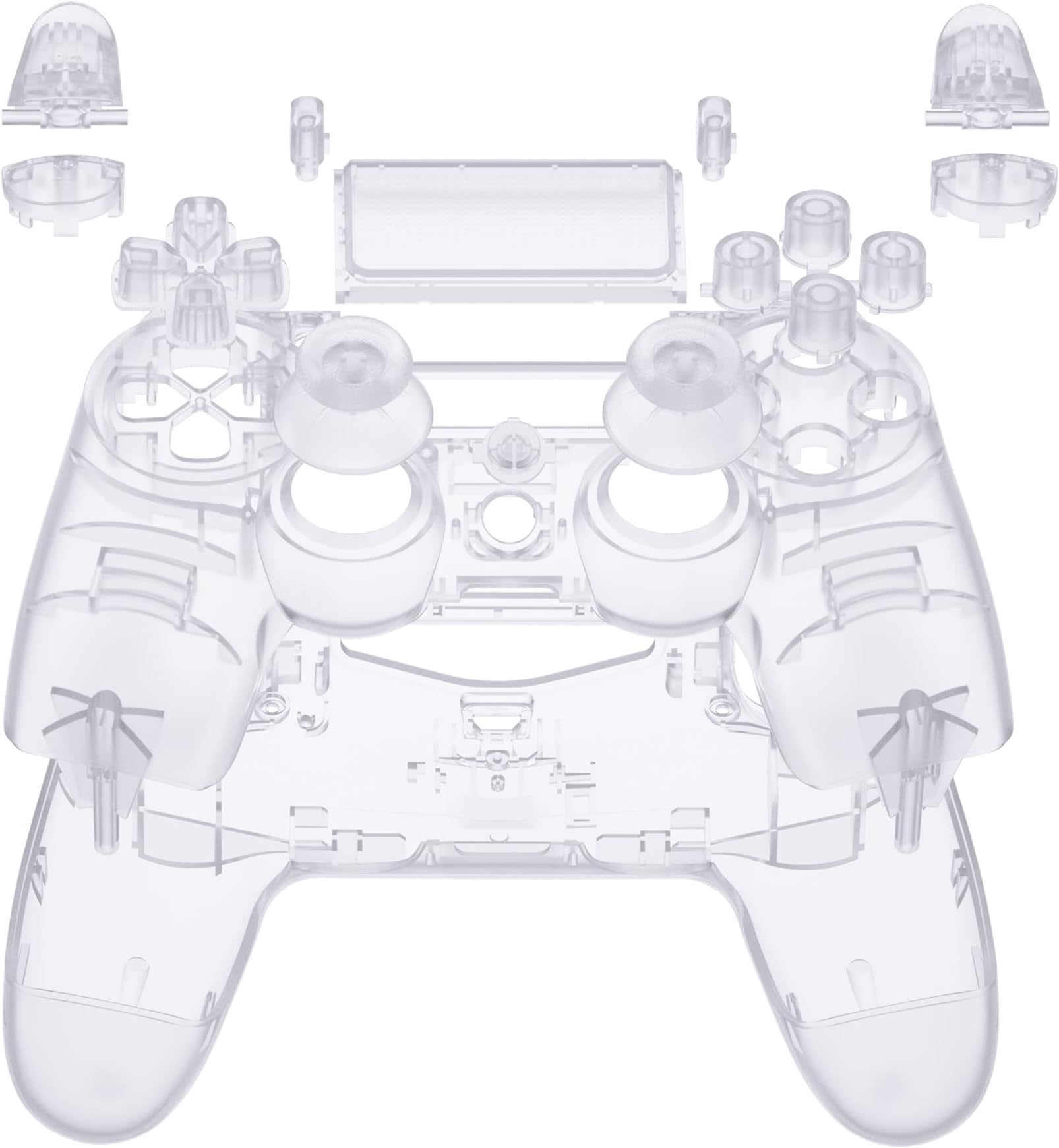 eXtremeRate Transparent Clear Full Set Shell Cover, Replacement Housing ...