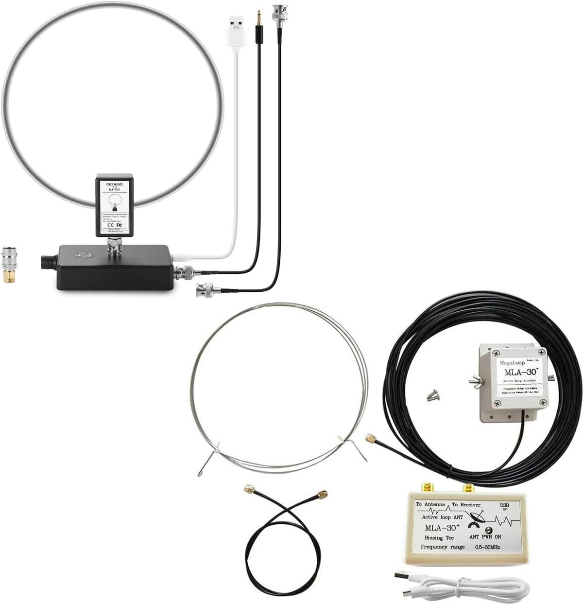 Amazon.com: GOOZEEZOO Active Shortwave Radio Loop Antenna GA450 & MLA ...