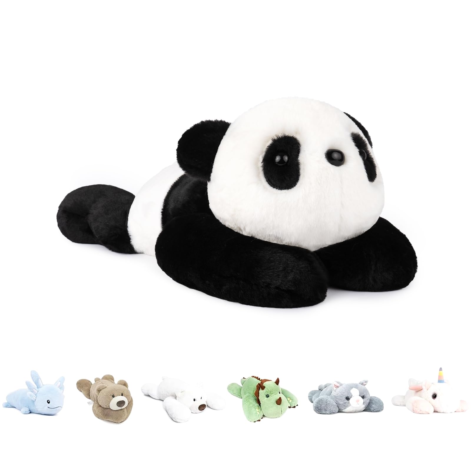 Amazon.com: Niuniu Daddy 20" | 3.3 Pound Panda Weighted Stuffed Animals ...
