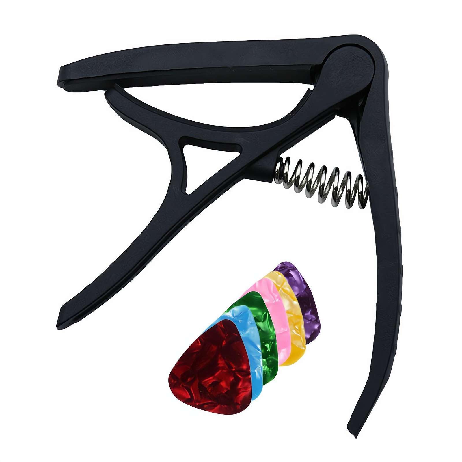 Amazon.com: Quick Change Guitar Capo, Guitar Nylon Capo with 6 Guitar ...