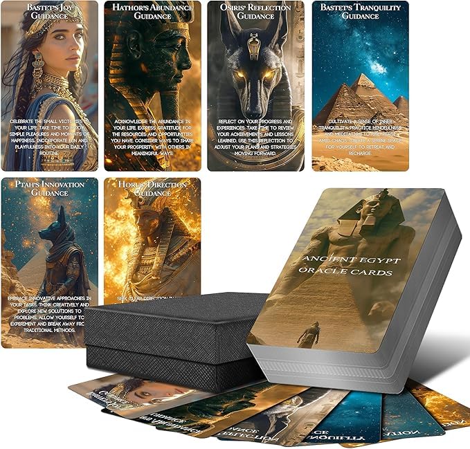 Powerful Ancient Egyptian Oracle Cards, Egyptian Symbols Oracle Deck ...
