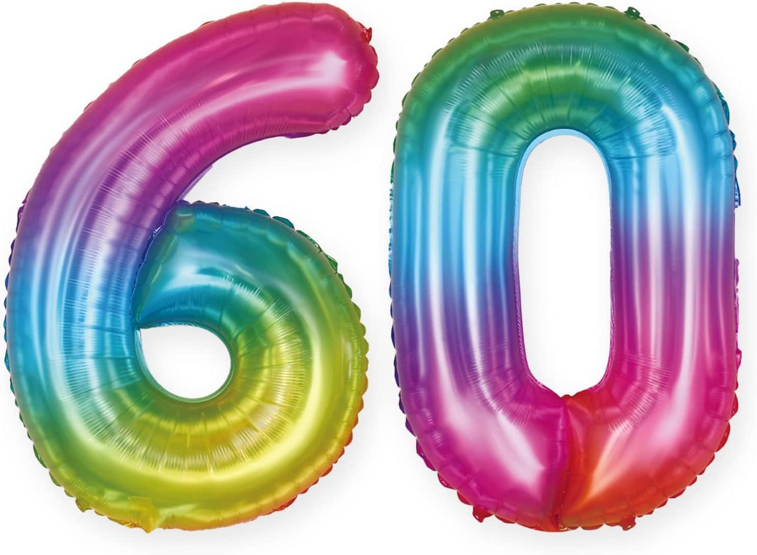 Amazon.com: Giant Number 60 Balloons for Birthday Girl - 40 Inch ...