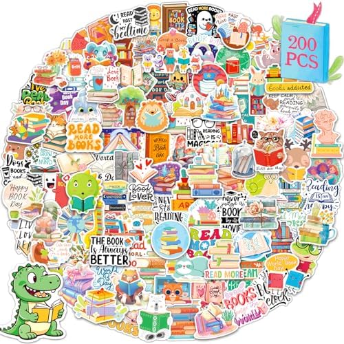 Amazon.com: STKJoviale 200 PCS Book Stickers for Kids, Reading Stickers ...