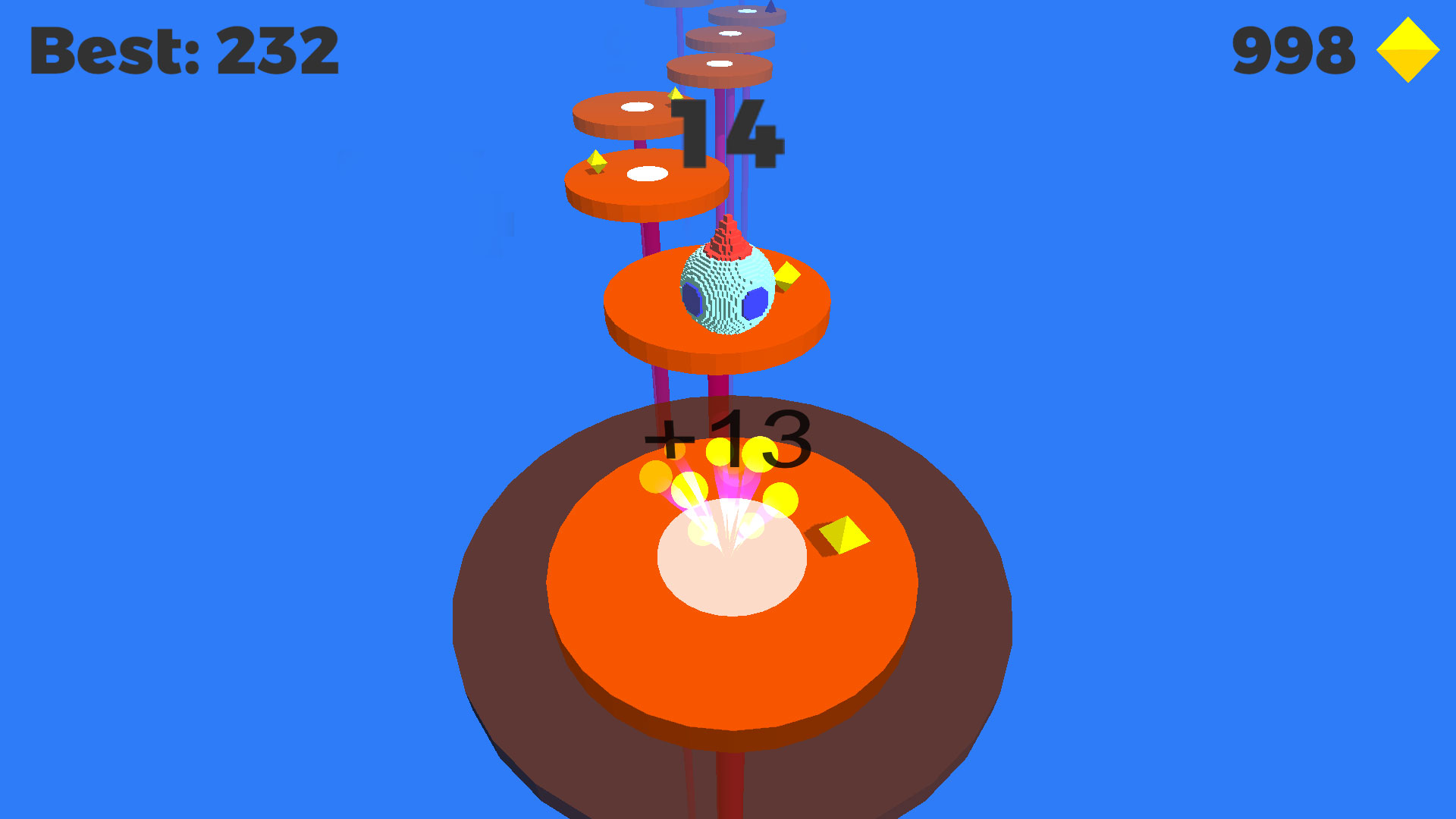 Magic Tiles Hop EDM Rush! Splashy Bouncing Ball Hop 3D Dancing Color ...