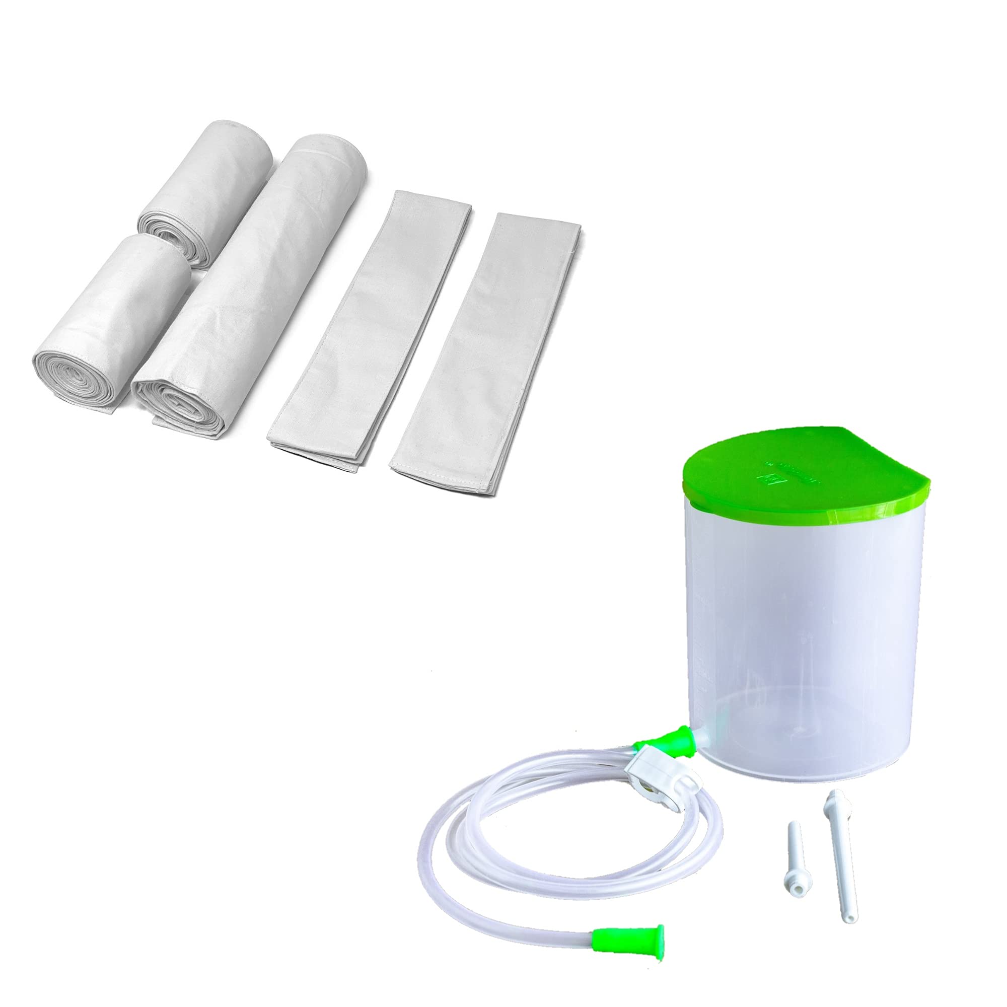 Buy Widely Pure Advanced Wet pack cotton patti set and enema kit satvik ...