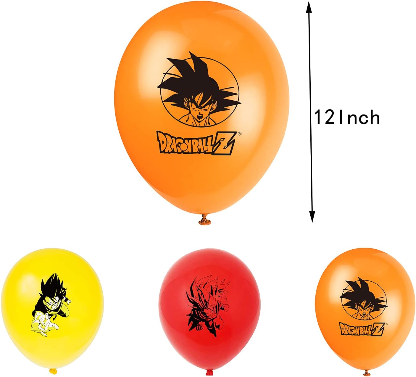Dragon Ball Birthday Party Supplies, Dragon Ball Balloons include Cake ...