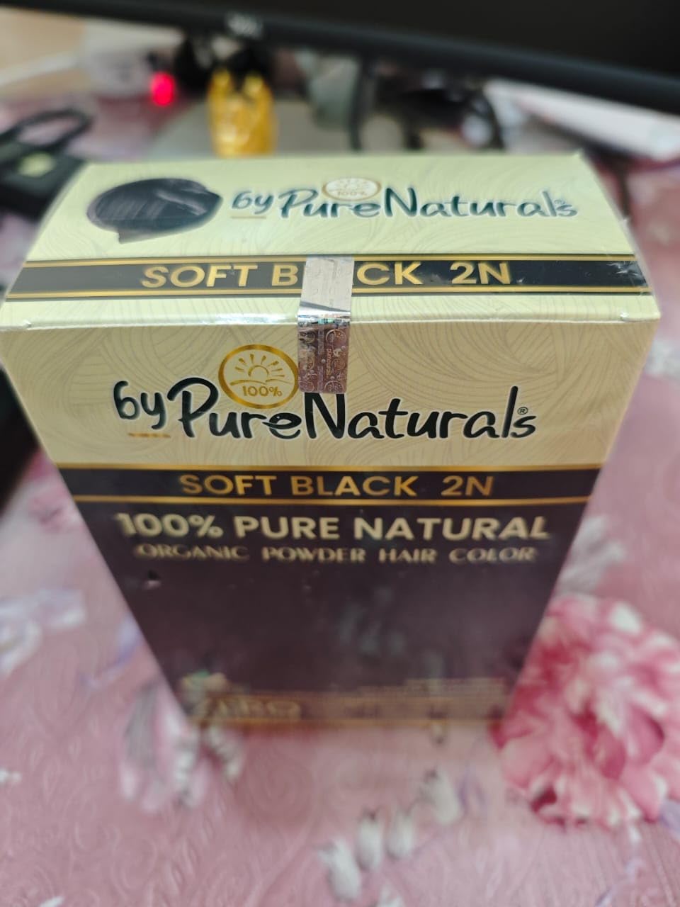 byPureNaturals 100% Organic Powder Dark Brown Hair Color for Men ...