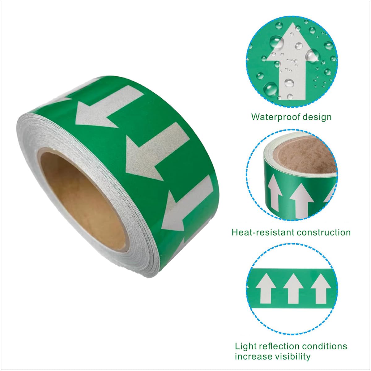 Snapklik.com : 2-Pack Pipeline Flow Arrow Tape, Adhesive Vinyl Graphics ...
