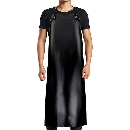 Amazon.com : Thick Rubber Apron, 47.2 Inch x 33.5 Inch Waterproof Apron ...