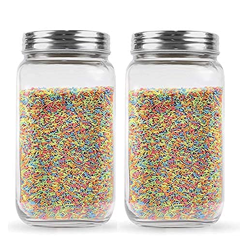 PRAMUKH FASHION Big Pot Club Glass Jar with Lid Storage Canister 2L ...