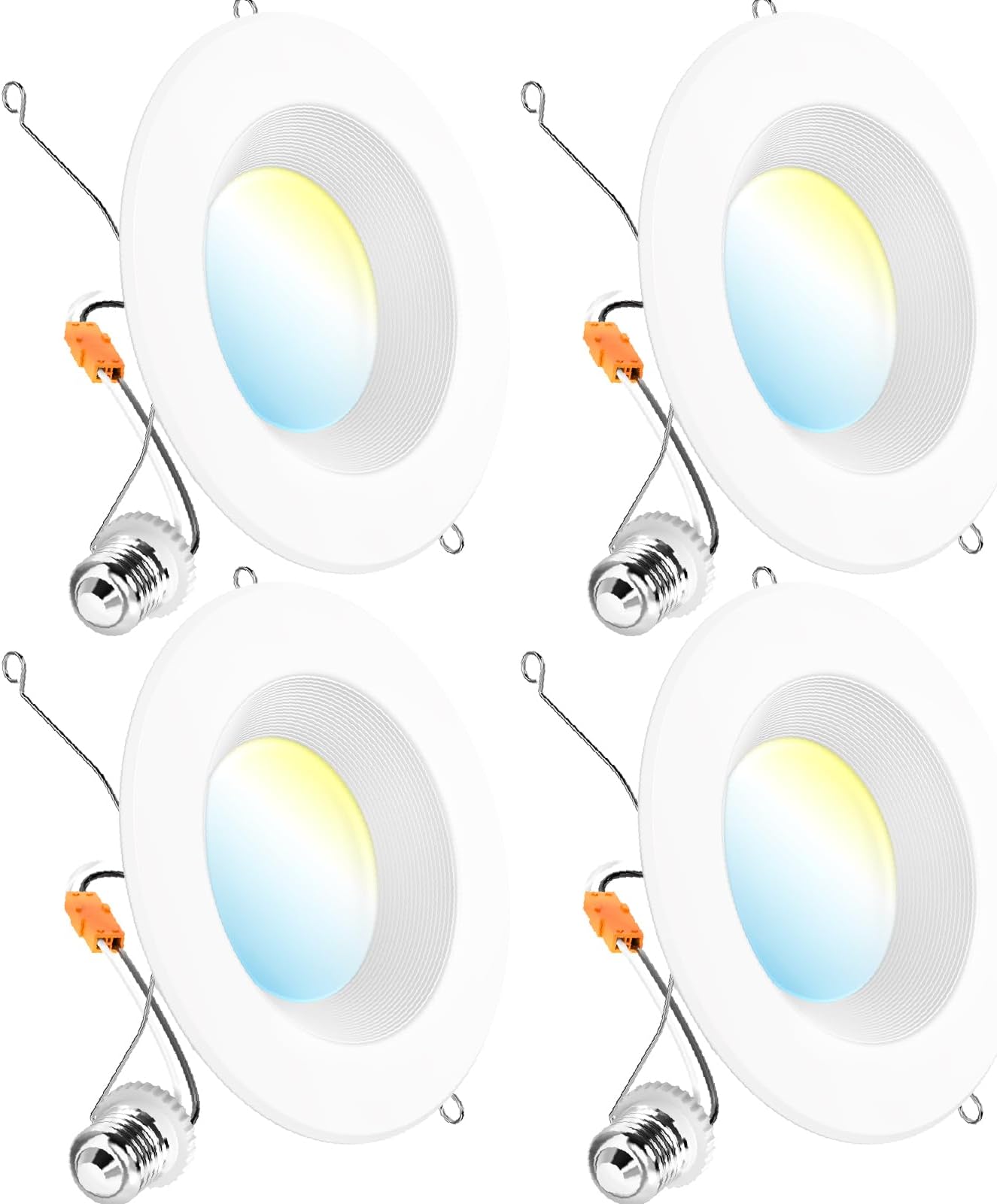 Commercial Electric 5 & 6 in. White Recessed LED Trim T65 - Amazon.com