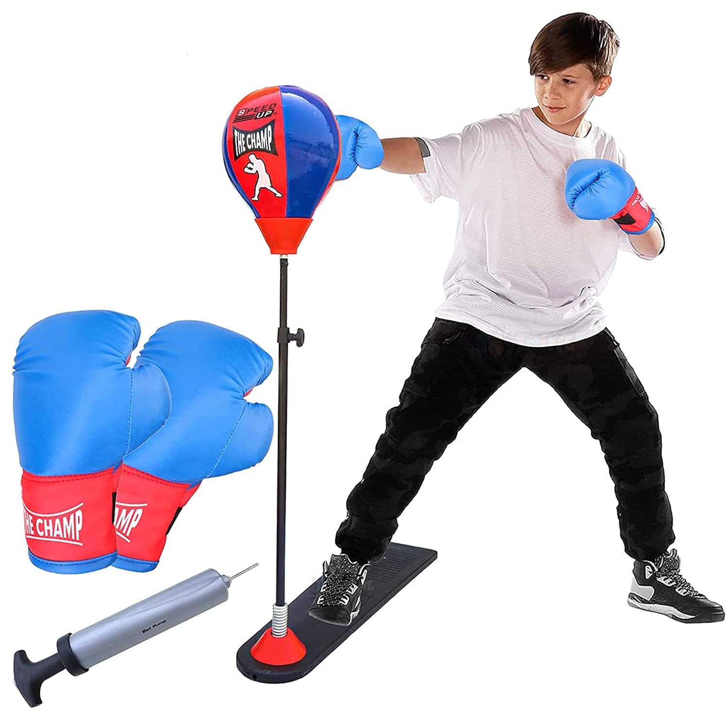 Toyshine Plastic Speed-Up The Champ Boxing Punching Stand Set ...