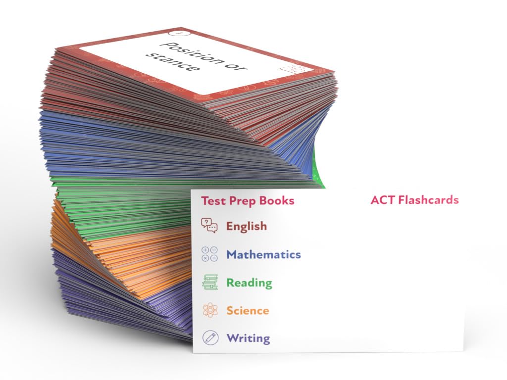Snapklik.com : ACT Study Cards: ACT Prep 2023-2024