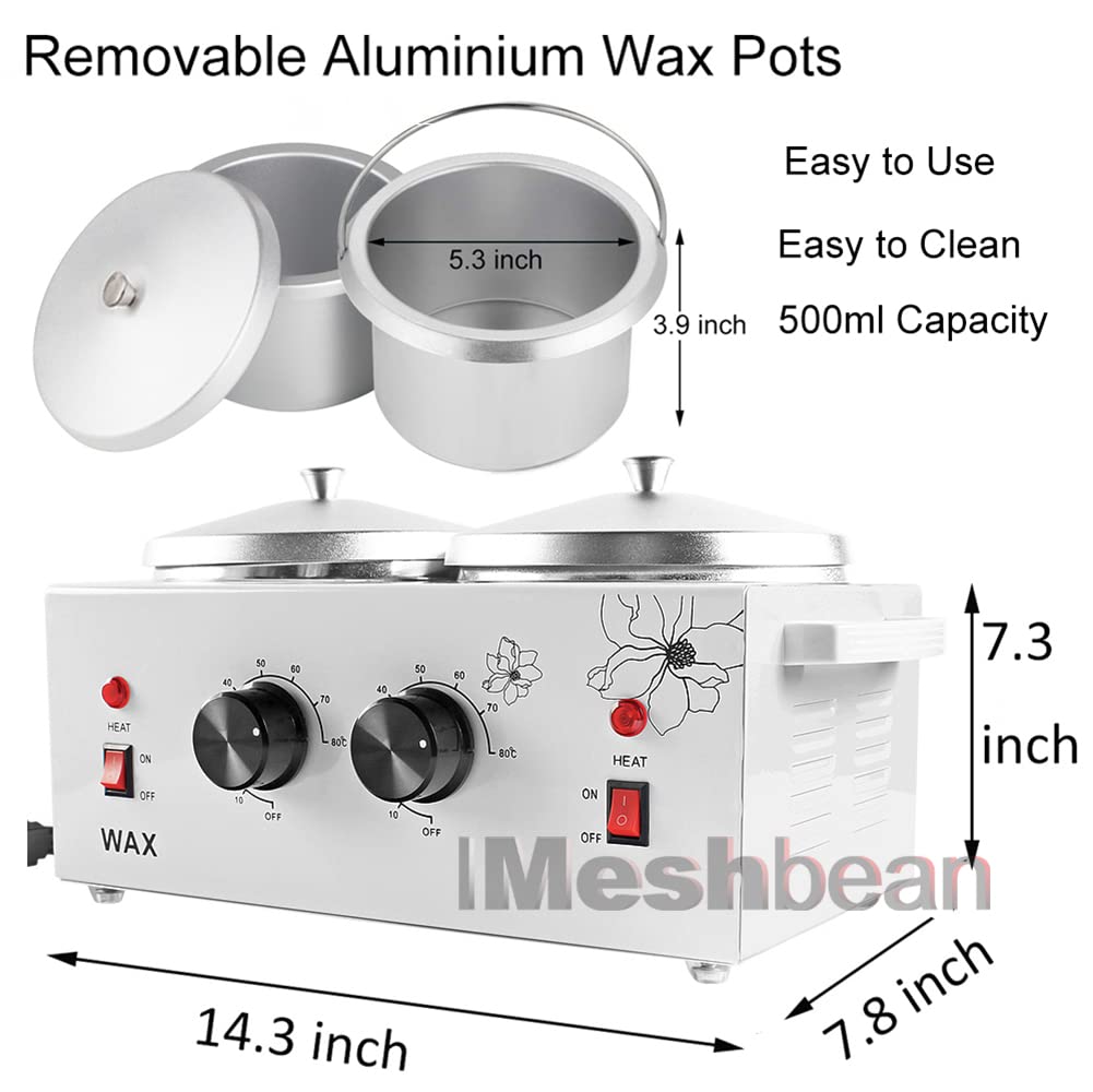 Snapklik.com : Double Wax Warmer, Professional Electric Wax Heater ...