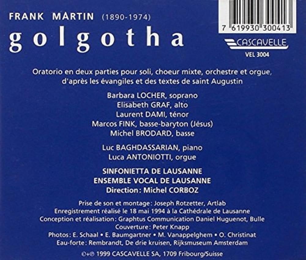 VARIOUS ARTISTS - Martin Frank (1890-1974): 'Golgotha' Oratorio ...