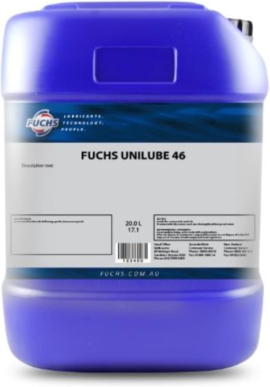 Fuchs Lubricants Unilube 46 Hydraulic Oil 20 Litre : Amazon.com.au ...