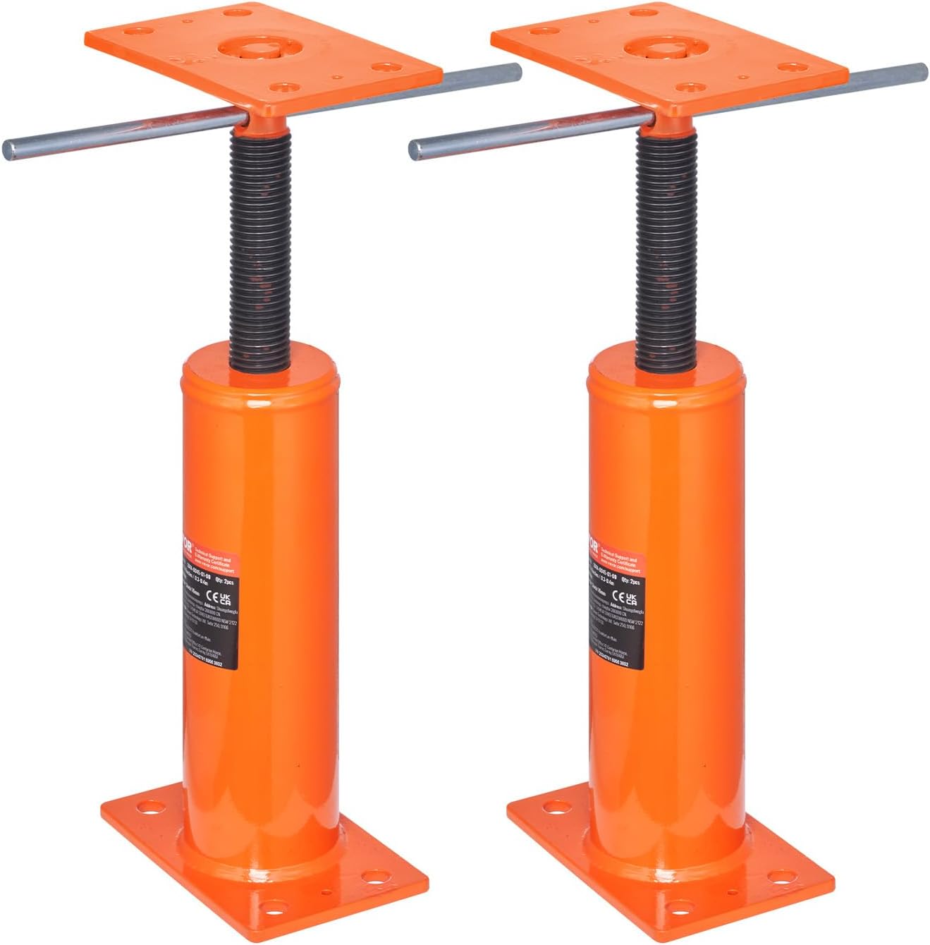 Amazon.com: VEVOR House Floor Jacks, 2 Pack, 12"-16" Height Range, 9700 ...