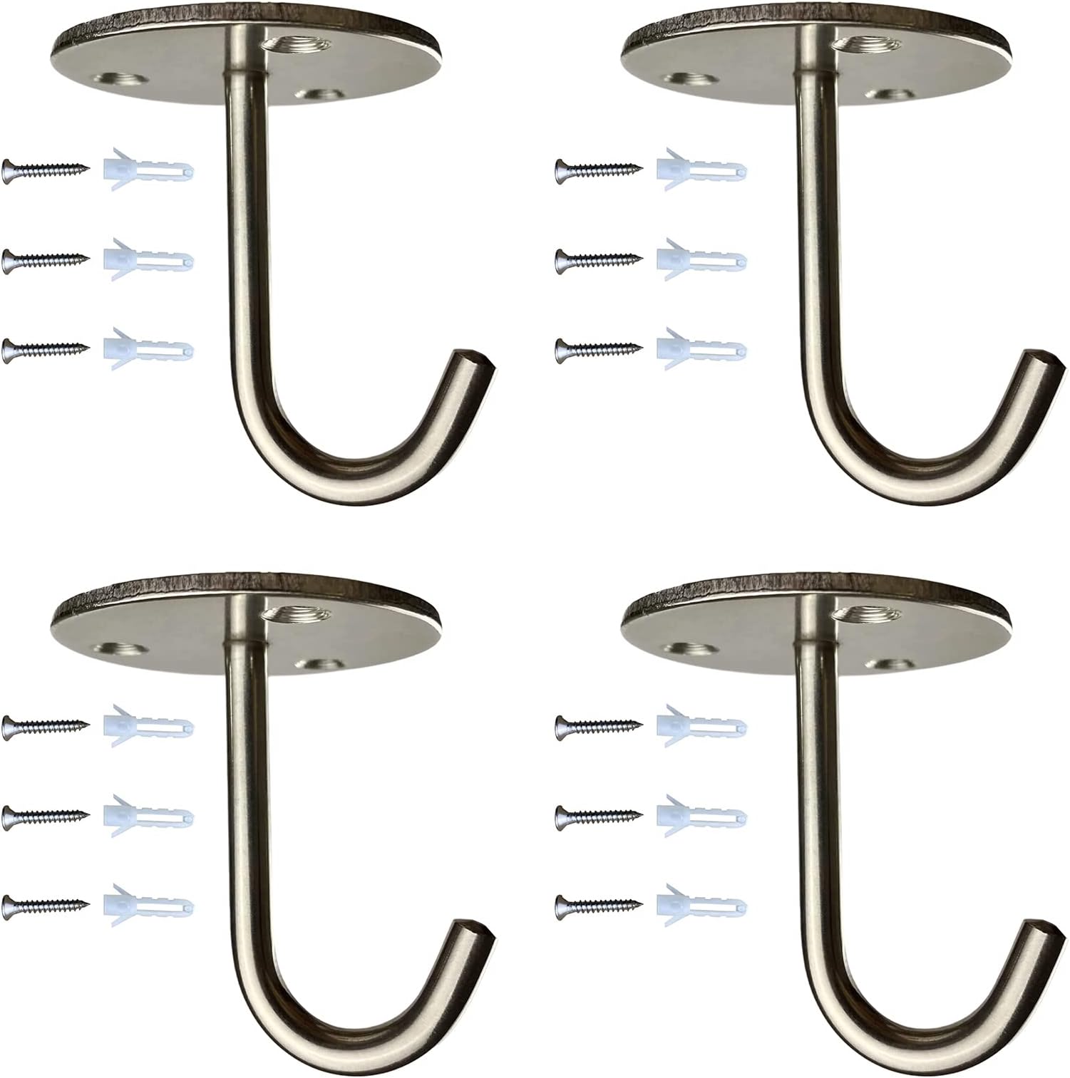 Alise Ceiling Hooks,Ceiling Mount Curtain Rod Bracket Holder,Closet ...