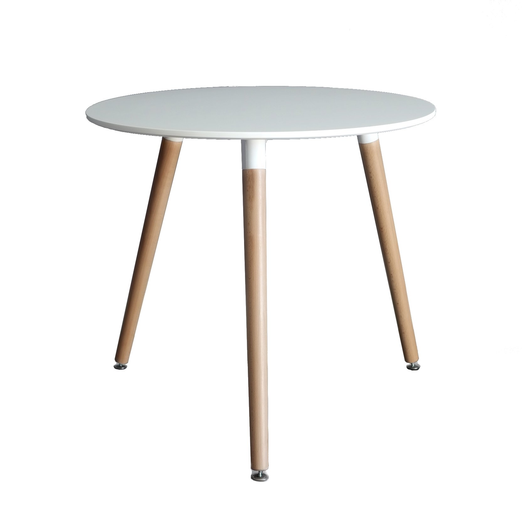 Inspirer Studio® Modern Style Side Table with Natural Wood Legs Dining ...