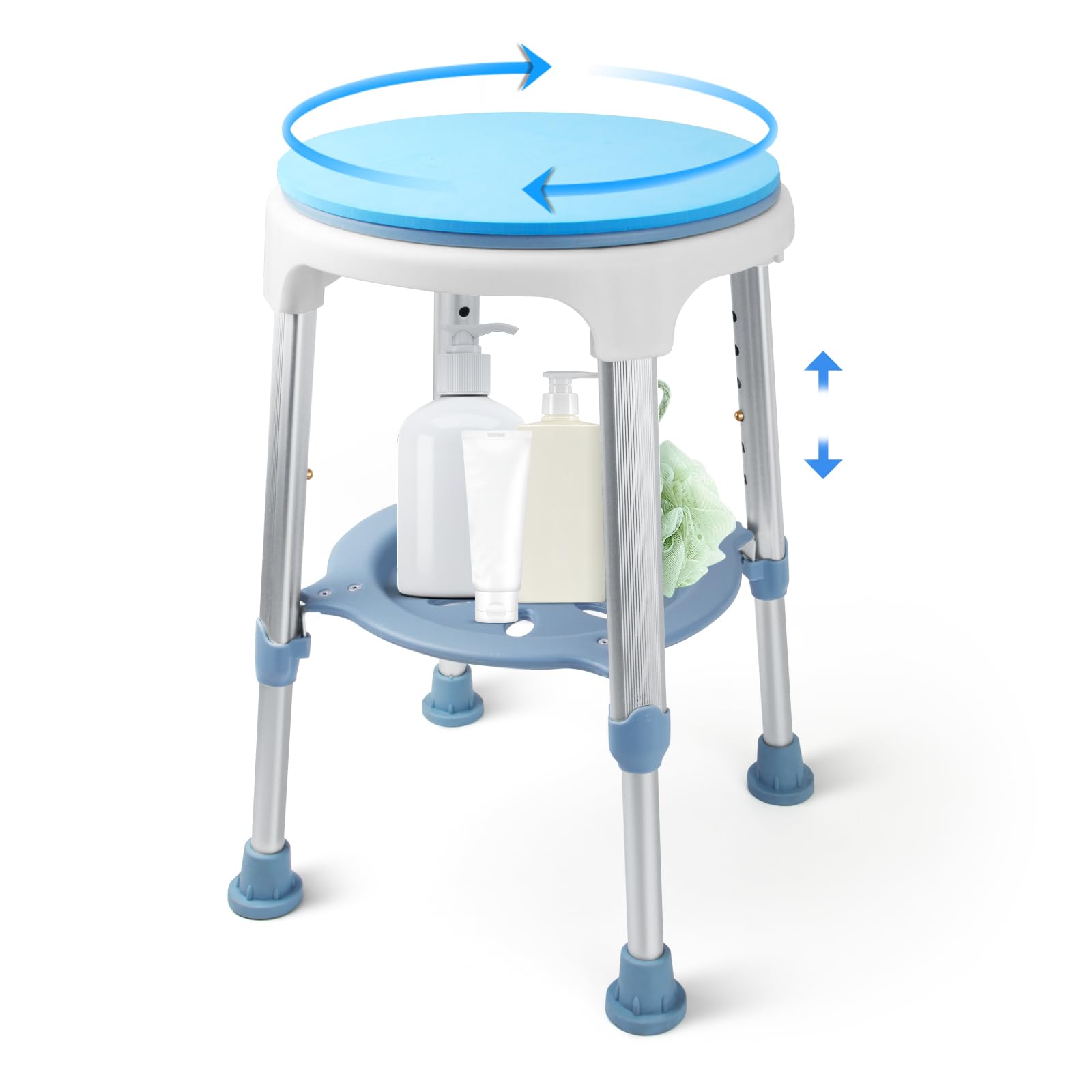 Amazon.com: Shower Stool for Inside Shower,Adjustable Shower Chair for ...