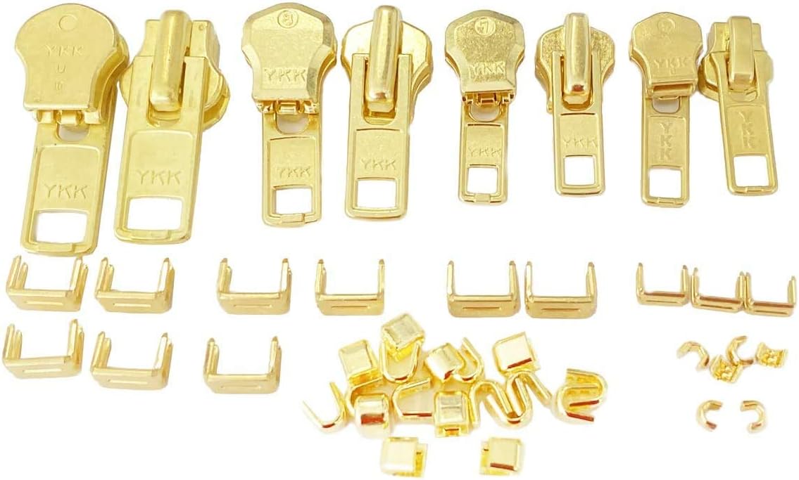 Amazon.com: Zipper Repair Kit Solution - YKK 8 Sets Auto Lock Sliders ...