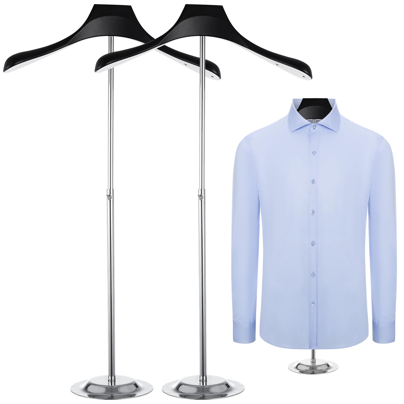 Amazon.com: COSYOO 2 Pcs Adjustable T-Shirt Display Stands for Retail ...