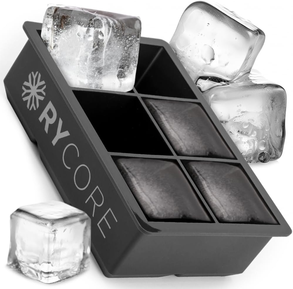 Amazon.com: TeQable Premium Large Ice Cube Tray - Big 2-Inch Square ...