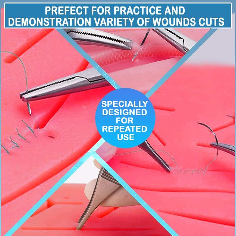 StarSaif Suturing practice Large silicone Surgical Suture for students ...