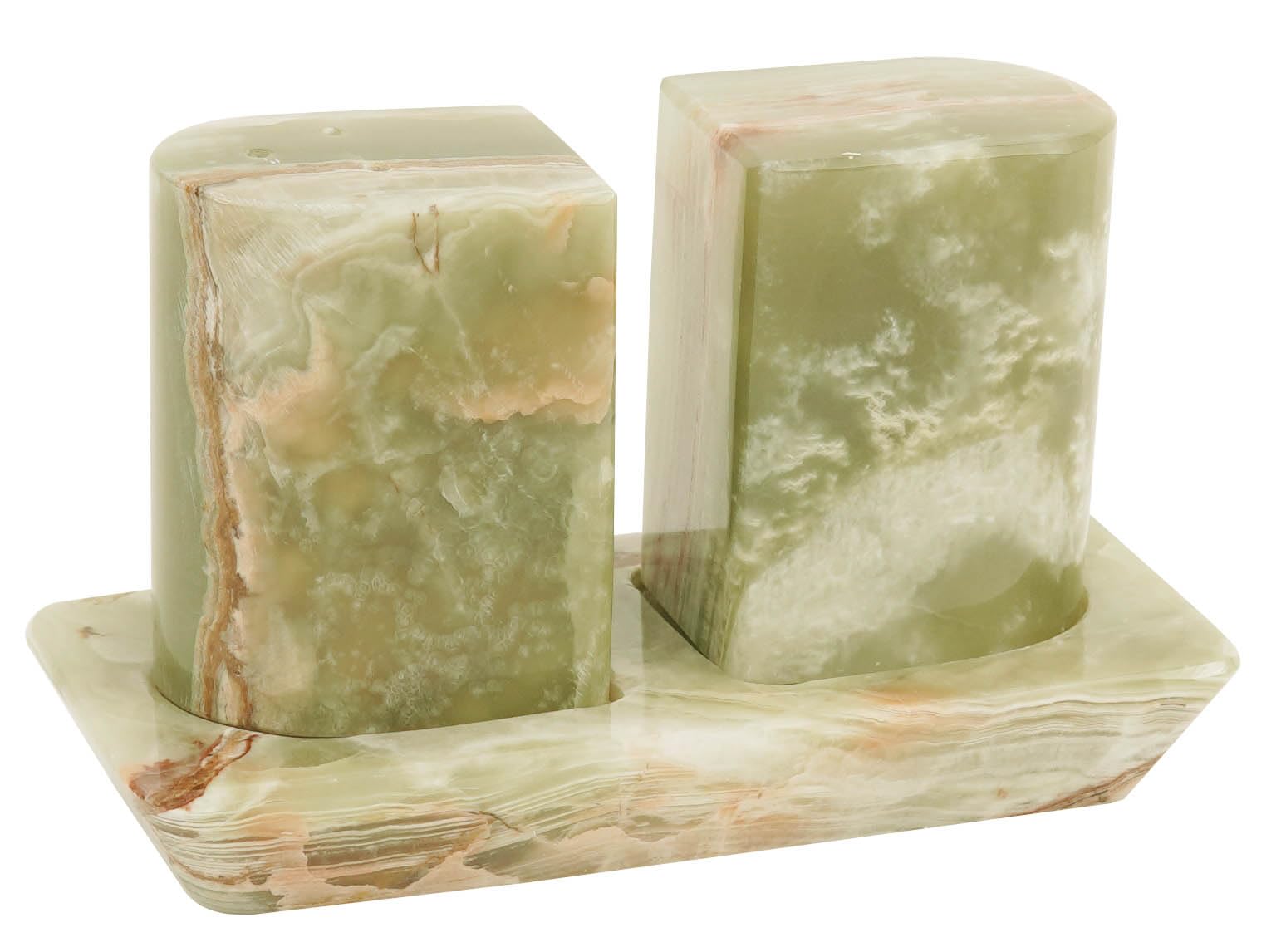 Amazon.com: Radicaln Marble Salt & Pepper Set with Tray 3.5'' Inches ...