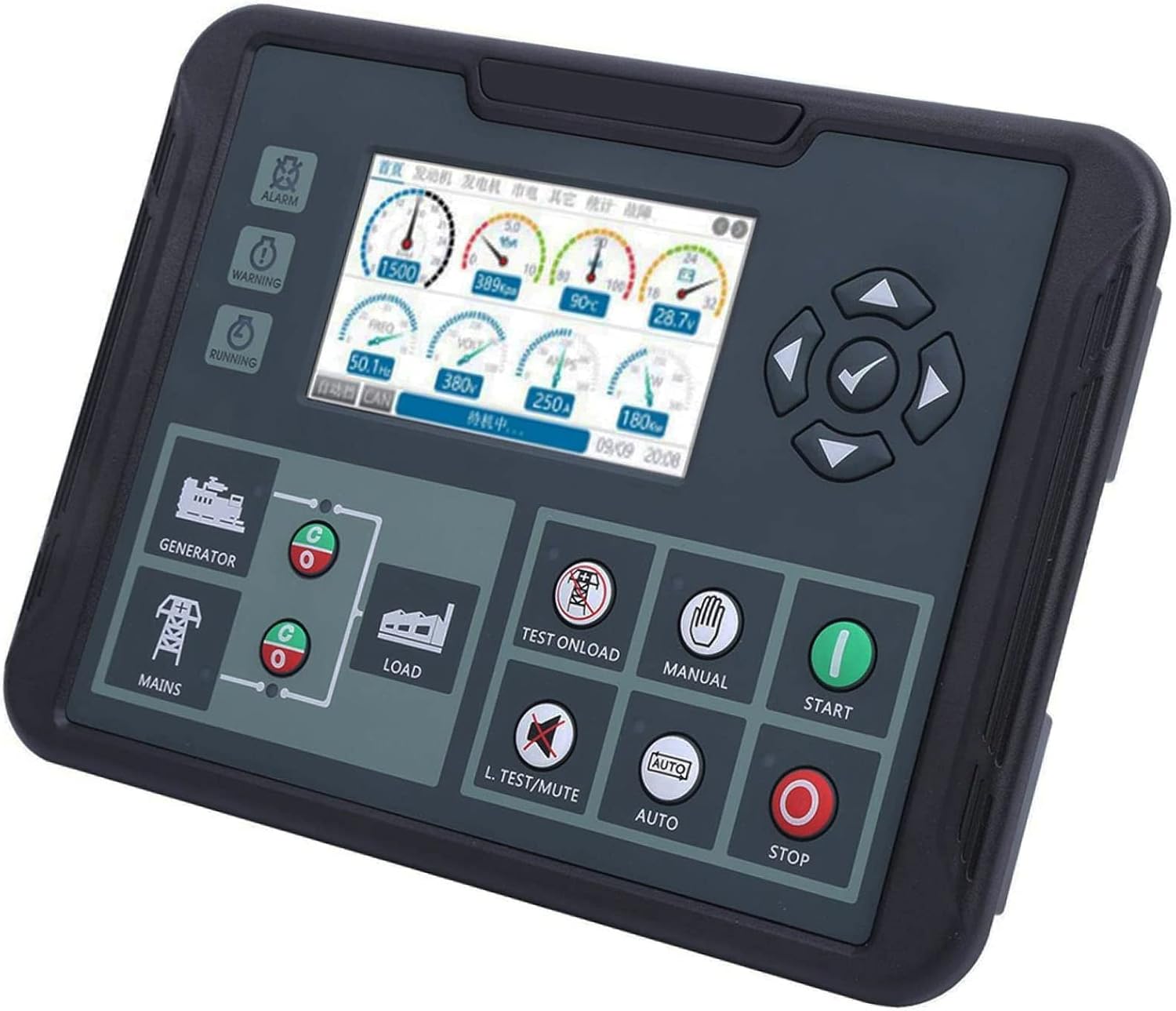 Amazon.com: WSbaodan Controller Engine Genset Panel DC90D Compatible with CAN J1939 AC80-360V ...