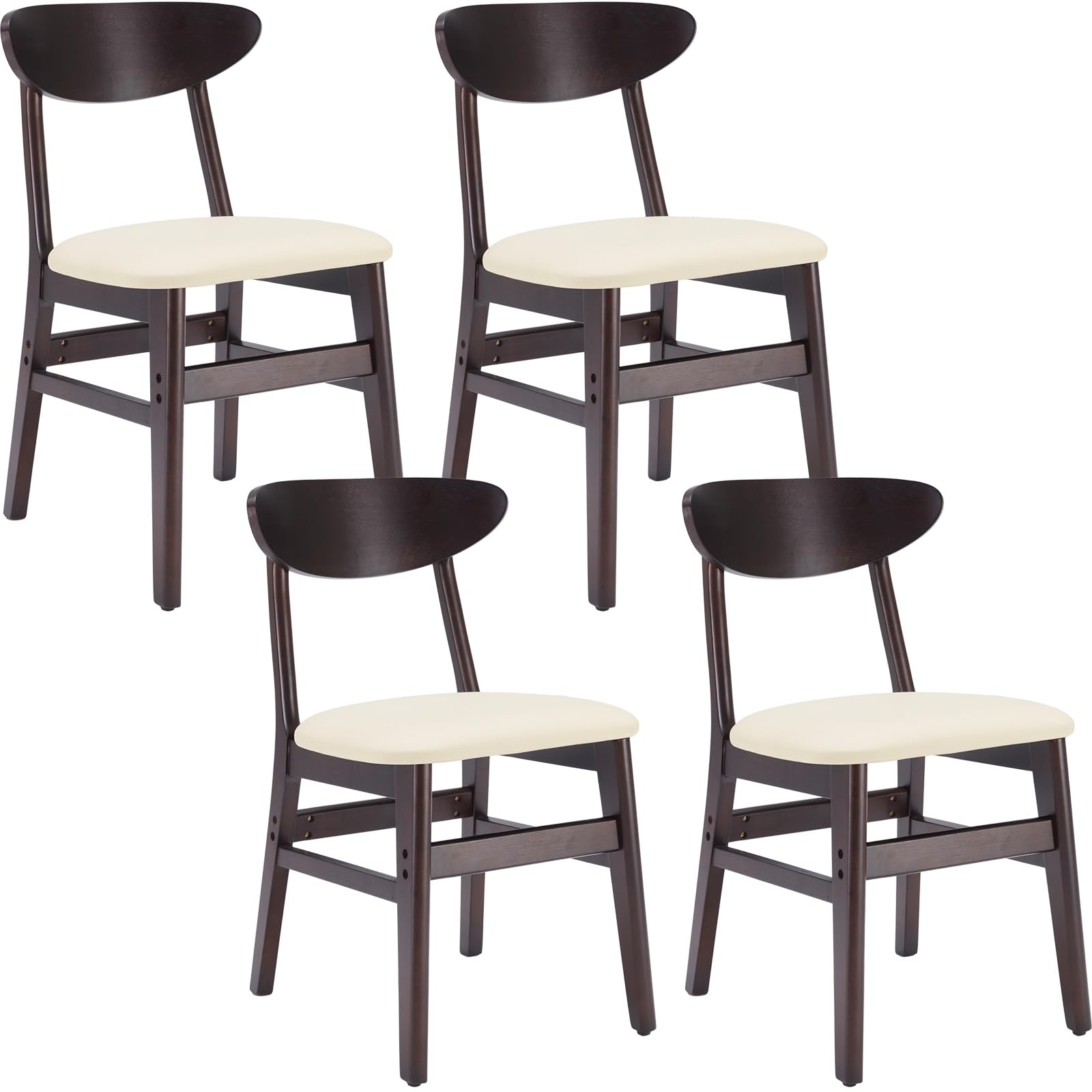 Snapklik.com : Soohow Wood Rectangle Armless Dining Chair