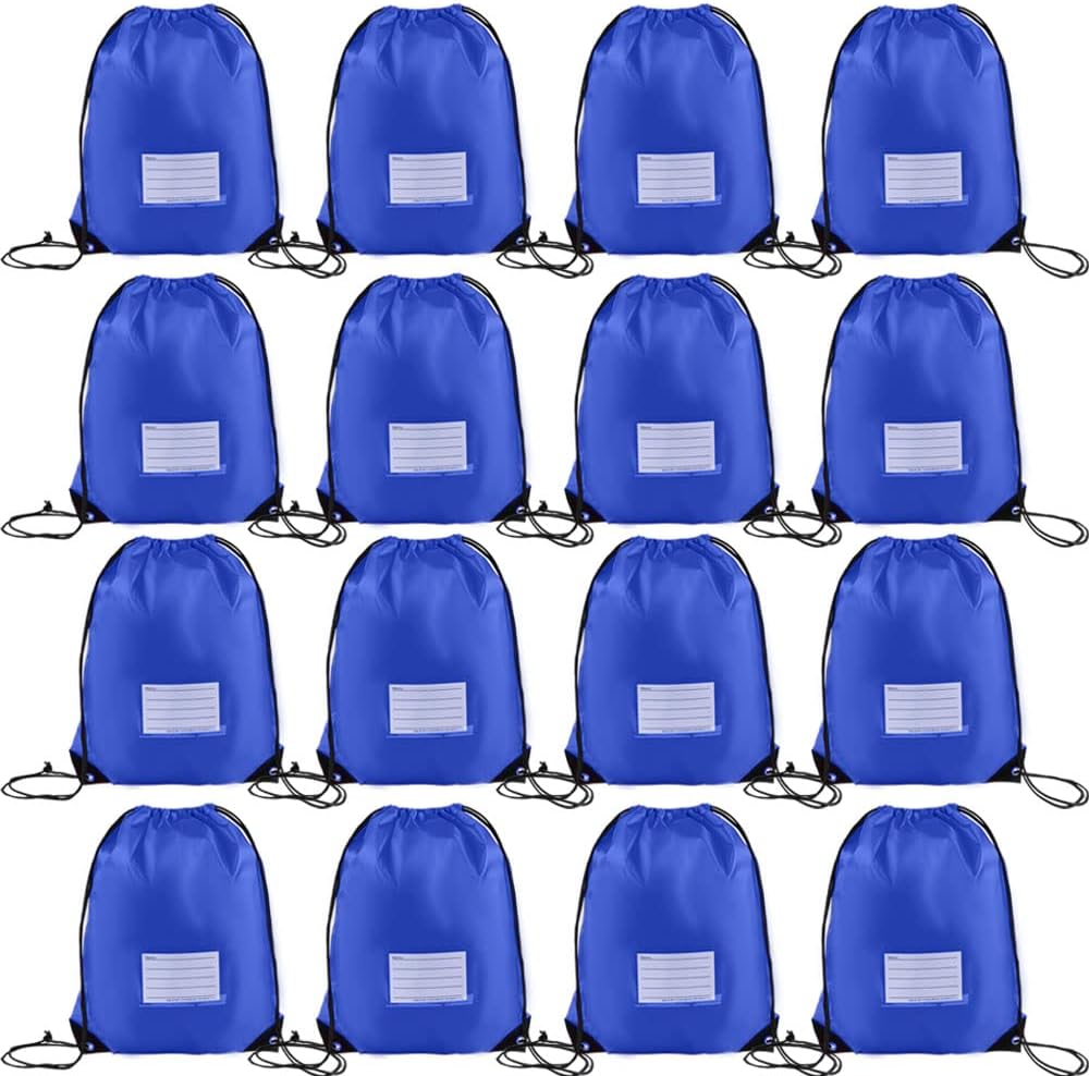 Amazon.com | 16 Pack Drawstring Bags,Bulk Draw String Backpack, DIY Gym ...