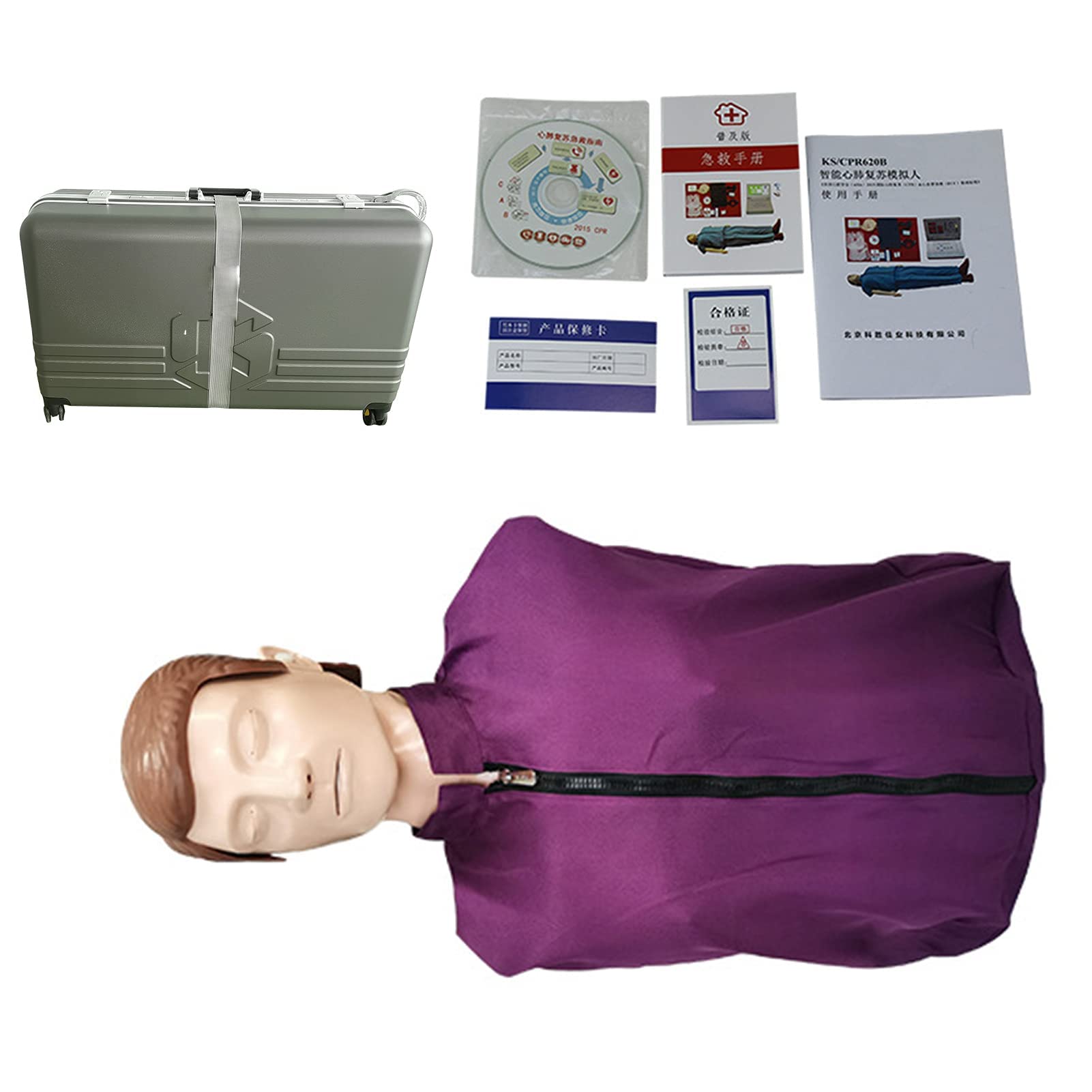 Half Body Cpr Manikin Kit Cardiopulmonary Resuscitation Mannequin Cpr ...