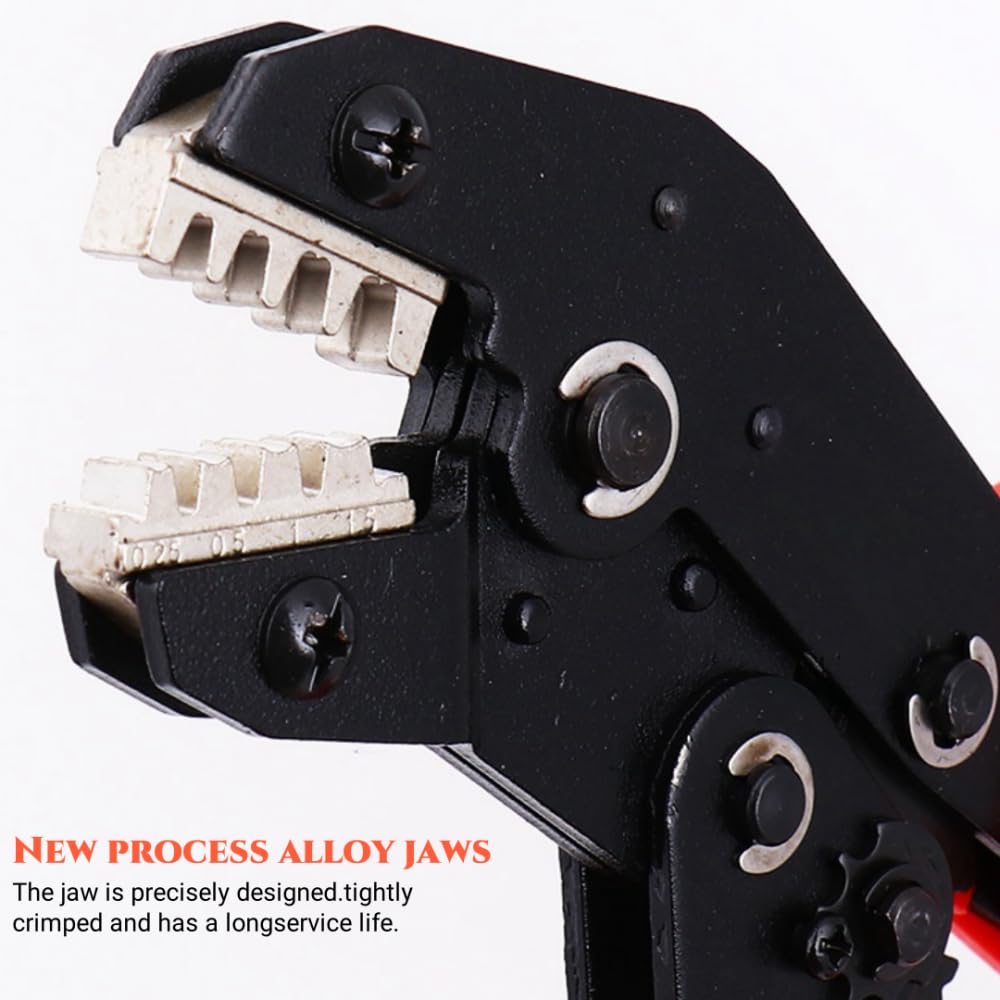 Wire Connectors Crimping Tool Ratchet Cable Crimper Plier Insulated ...