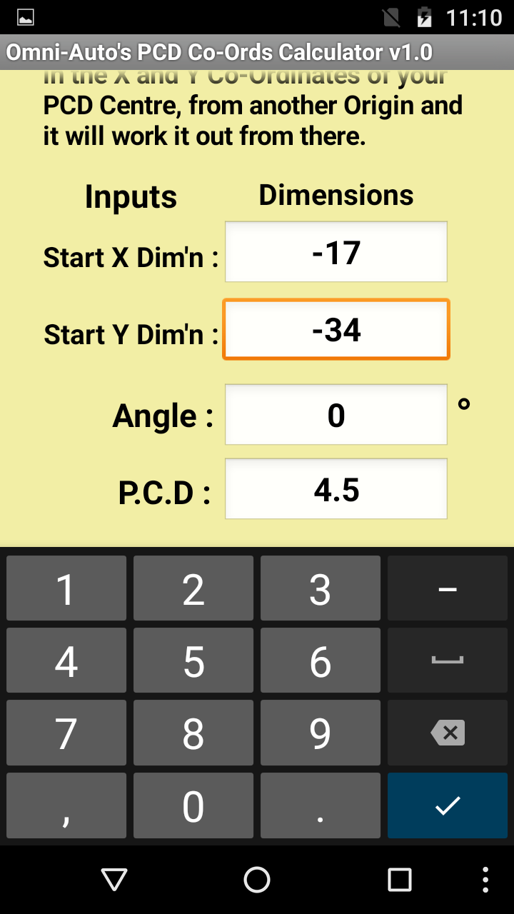PCD Co-Ordinate Calculator:Amazon.in:Appstore for Android
