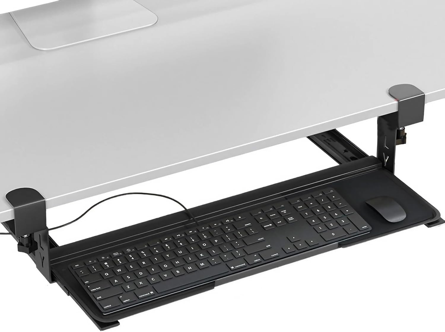 Amazon.com: SOYDAN Keyboard Tray Under Desk - Pull-Out Under The Table ...