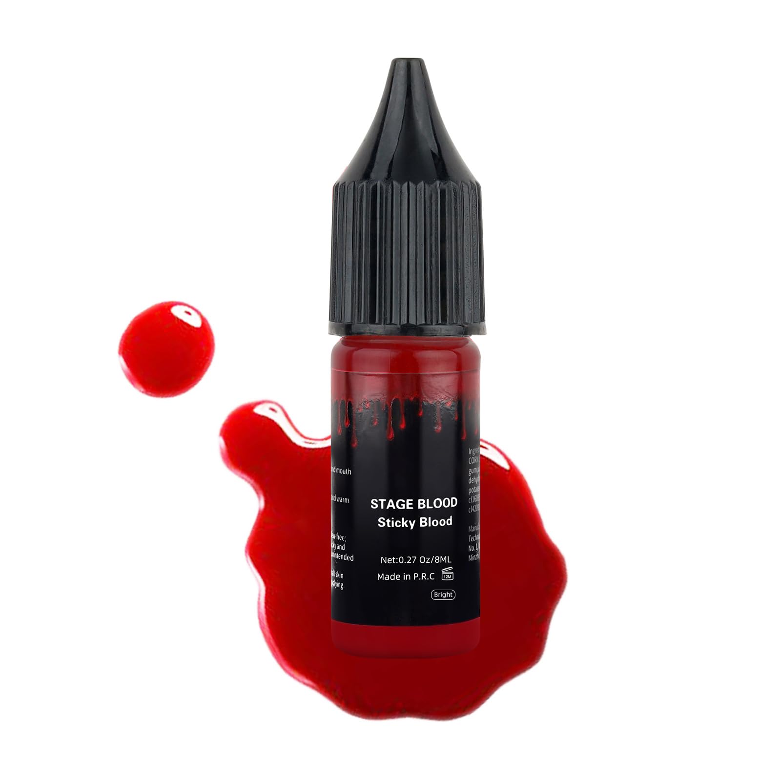 Amazon.com: Mysense Halloween Fake Blood Makeup Washable,Realistic ...