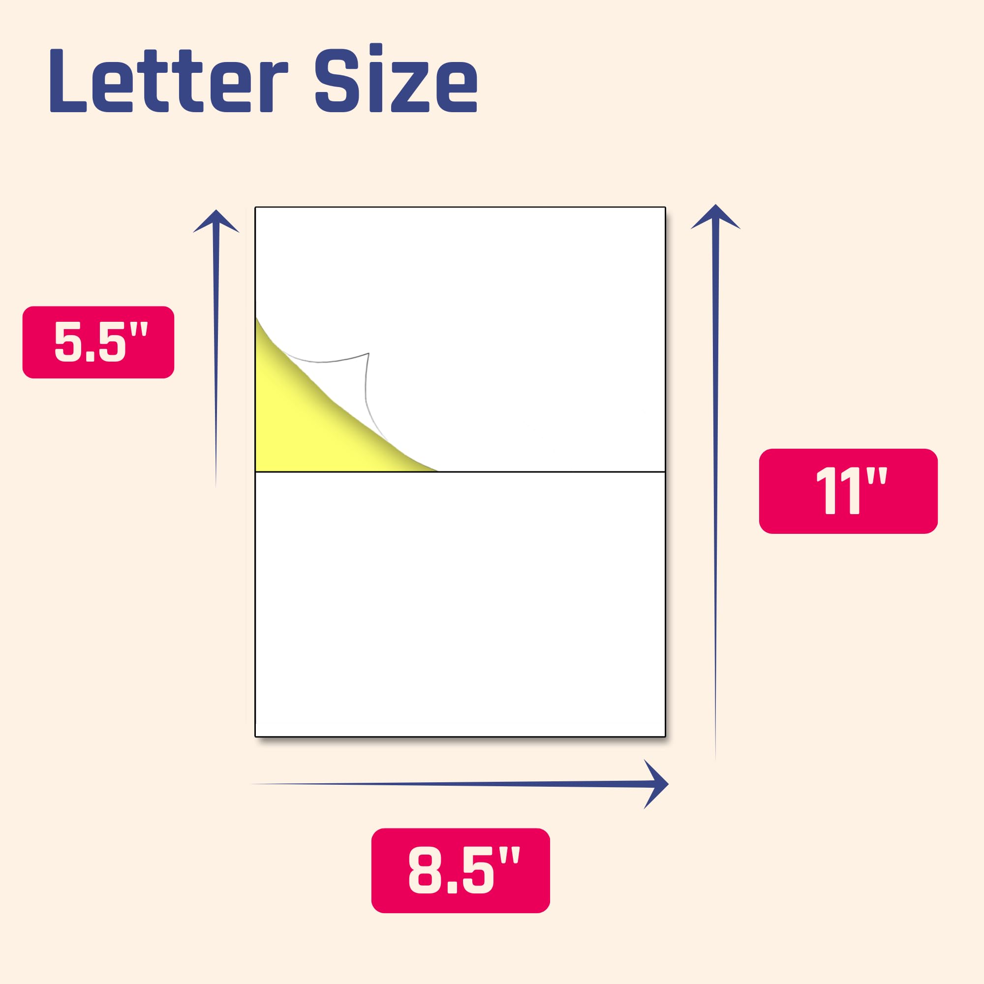 Snapklik.com : 30 Sheets - Half Sheet Shipping Labels, Printable ...