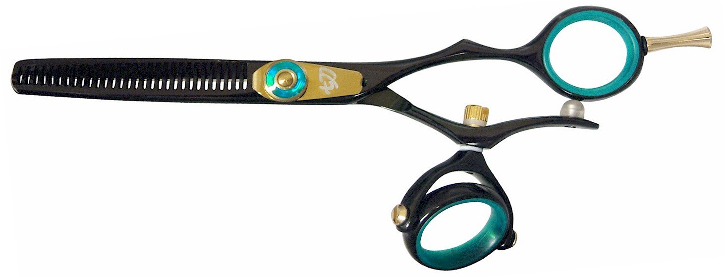 Amazon.com : Kissaki Hair Scissors Kanagawa 30 tooth Black B Titanium ...