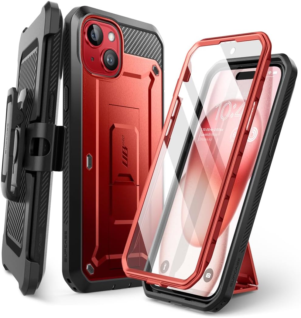 Amazon.com: SUPCASE for iPhone 15 Case with Stand & Belt-Clip(Unicorn ...