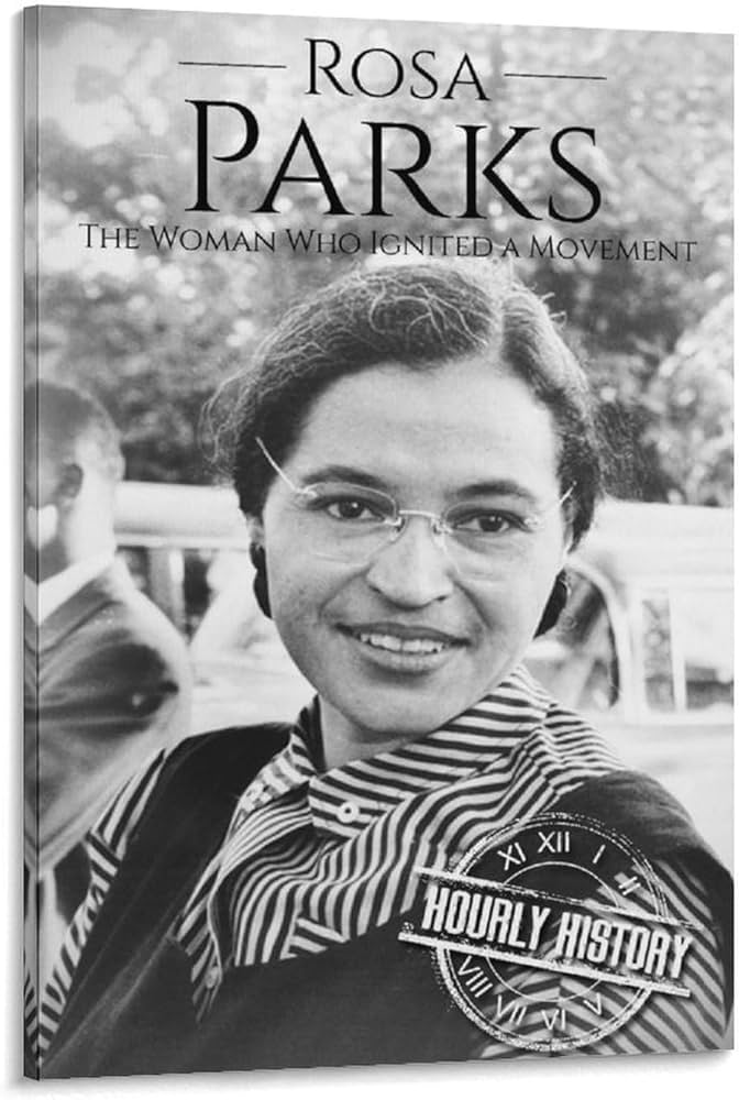 Rosa Parks Coloring Page Craft Or Poster With Mini