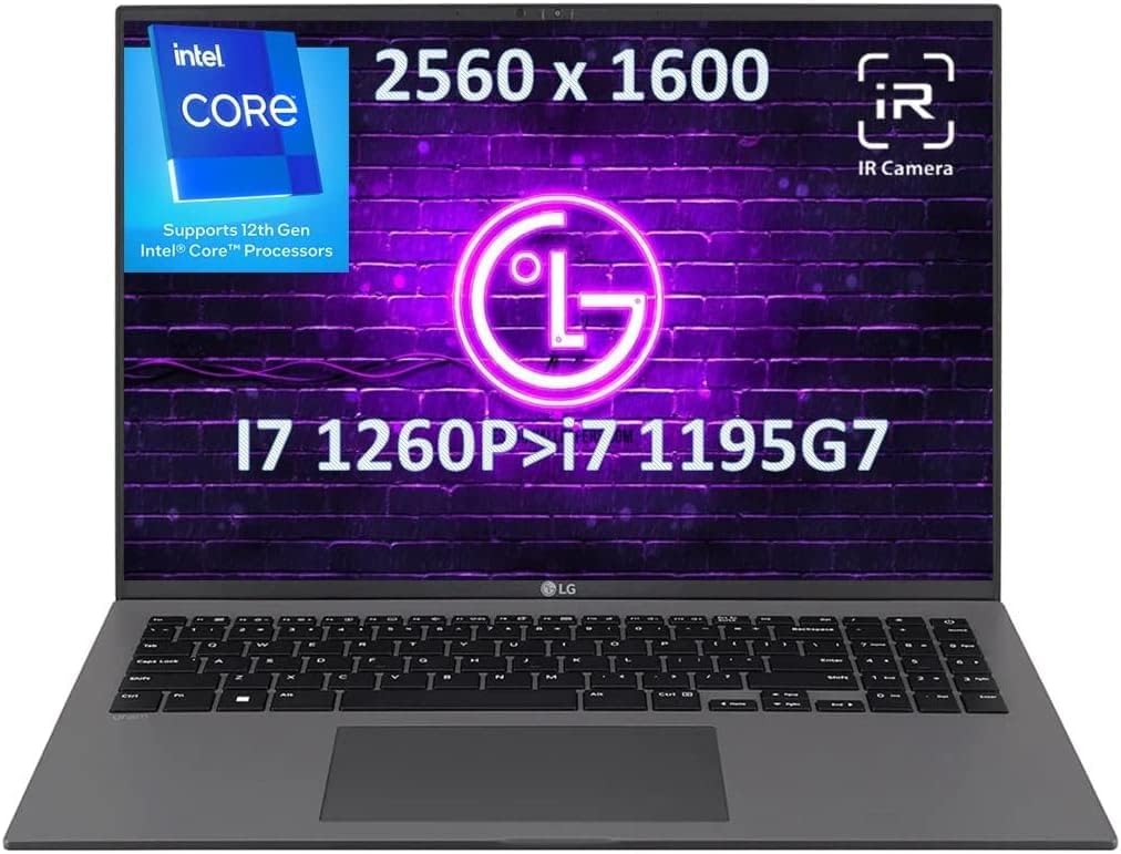 LG Lightweight Gram 16” (2560 x 1600) Laptop, Intel 12th Gen Core i7 ...
