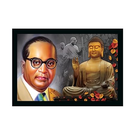 Dharvika Innovations ® Buddha and Ambedkar photo frames for wall ...