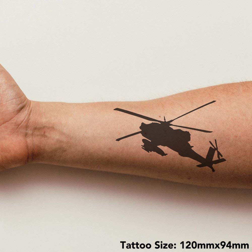 Apache Helicopter Tattoo