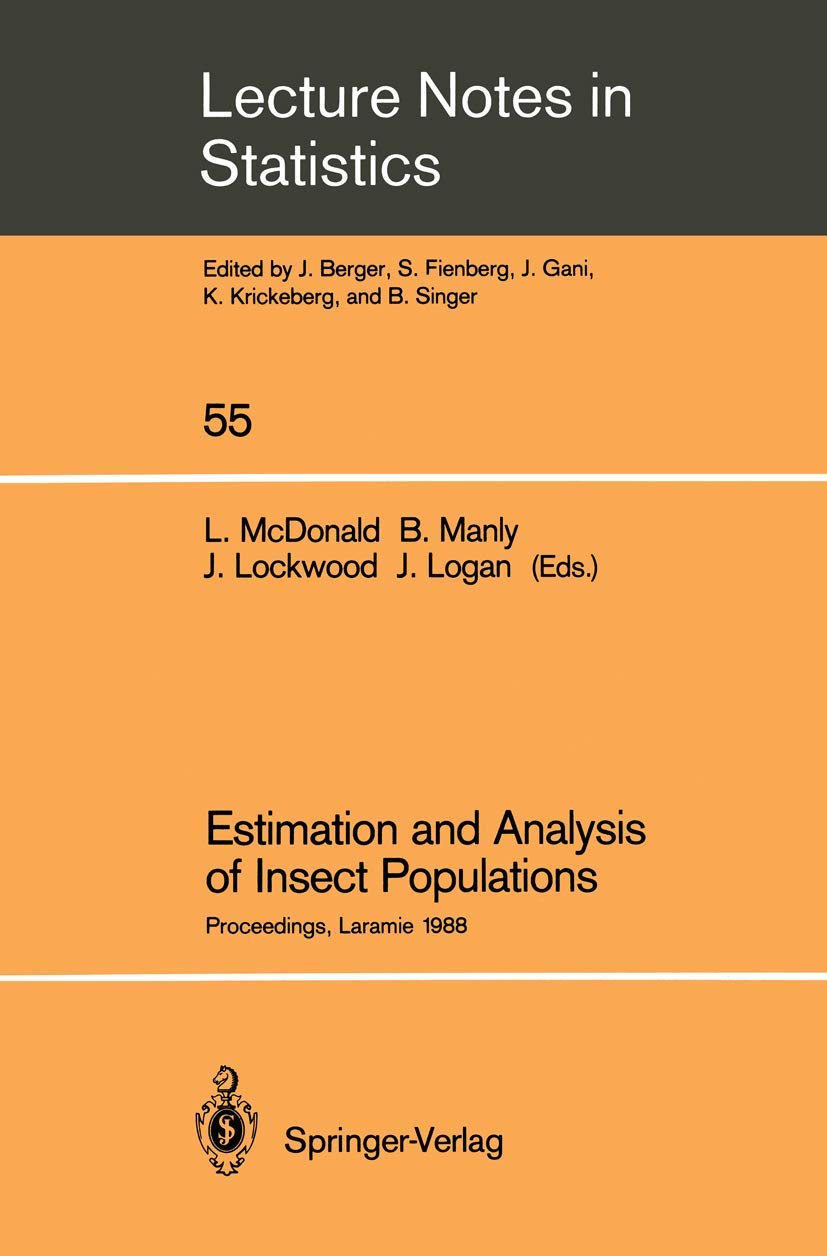 Amazon.com: Estimation and Analysis of Insect Populations: Proceedings ...