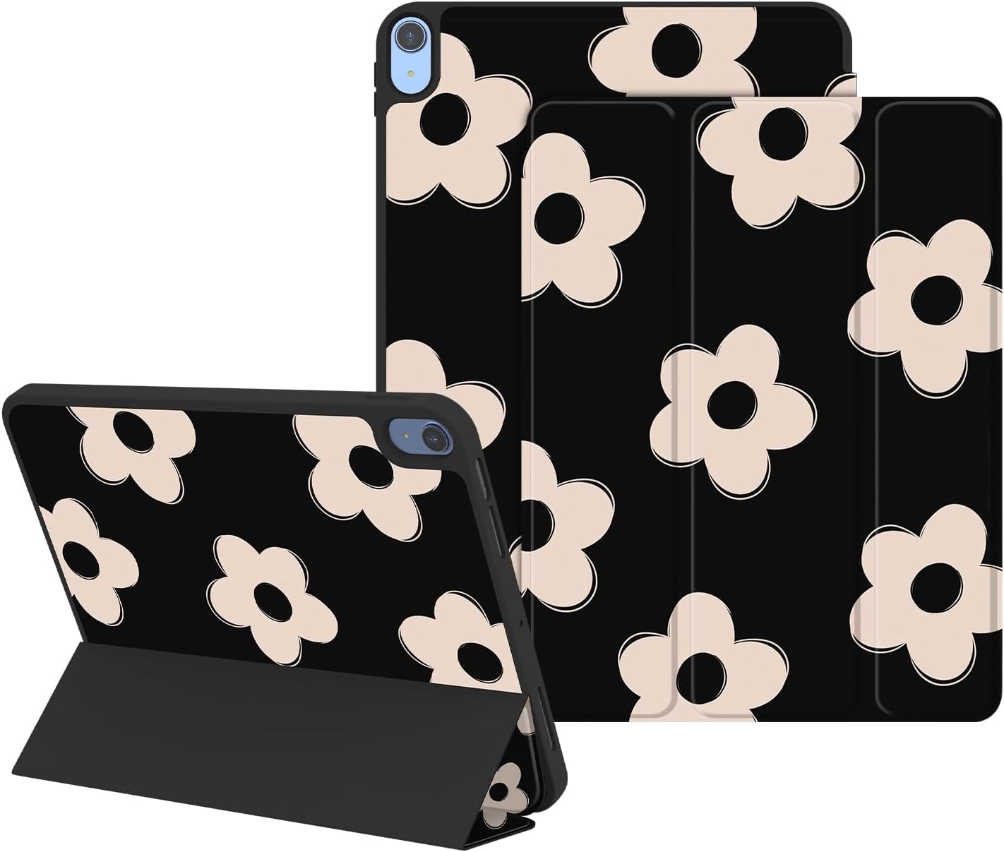 Amazon.com: Triple Adjustable Kickstand Hard Folio Case for Apple iPad ...