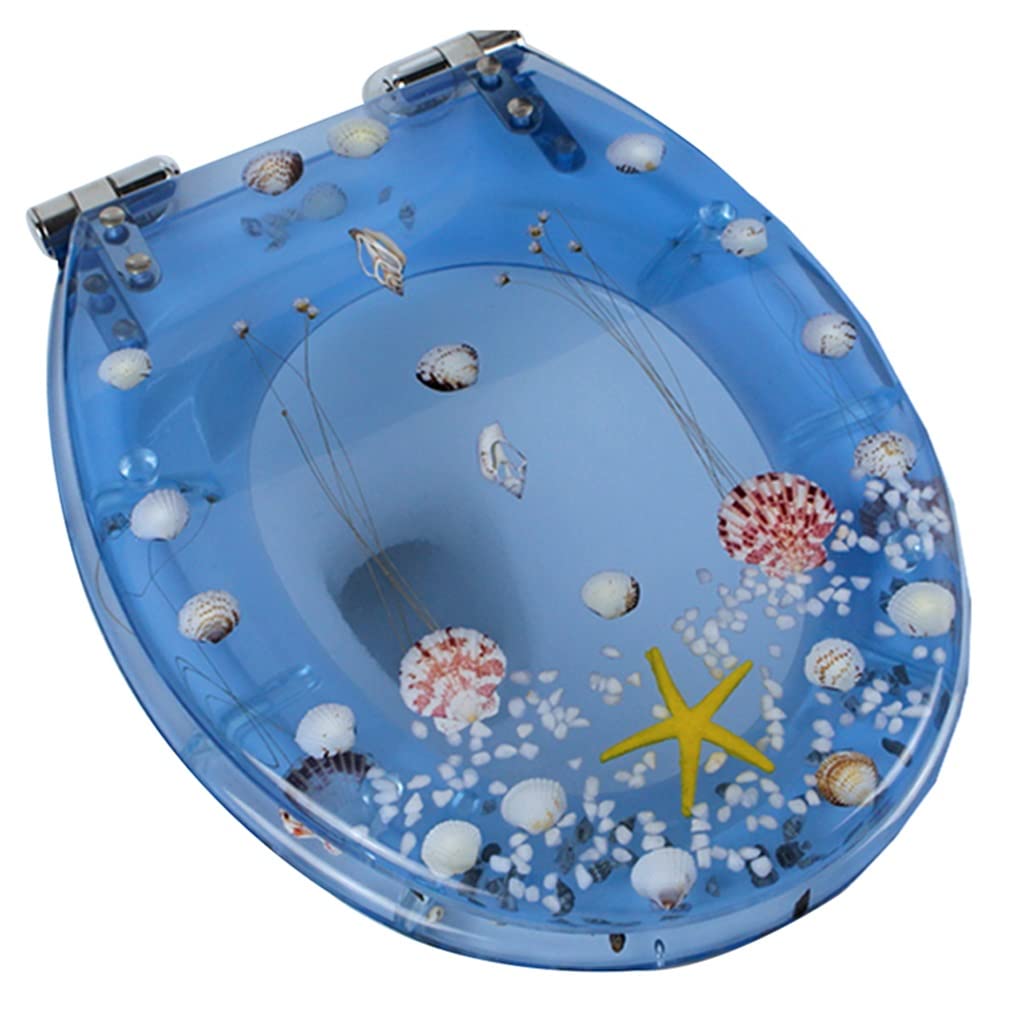 Toilet Seat 3D Ocean Series Round Toilet Seat Colorful Toilet Seats ...