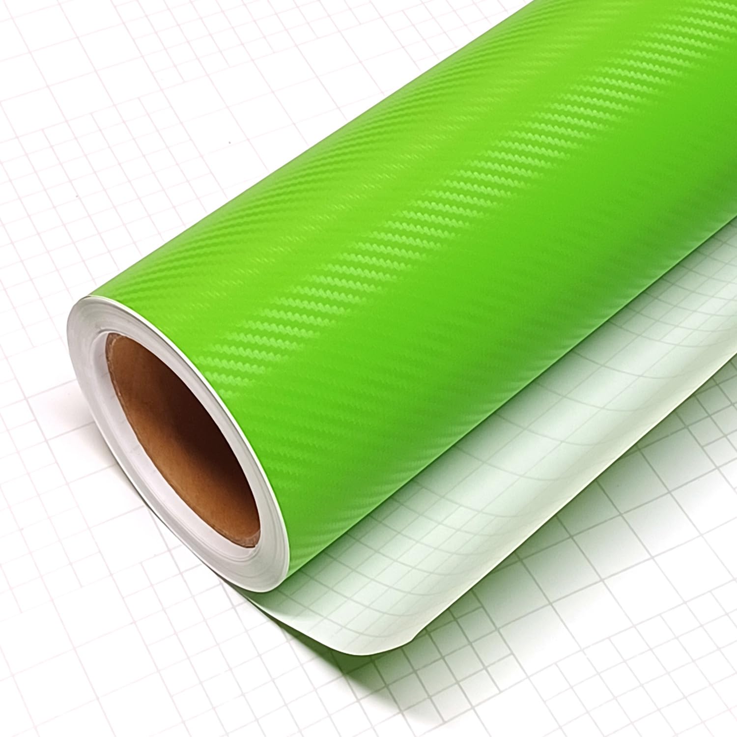 Snapklik.com : DIYAH 3D Green Carbon Fiber Film Twill Weave Vinyl Sheet ...