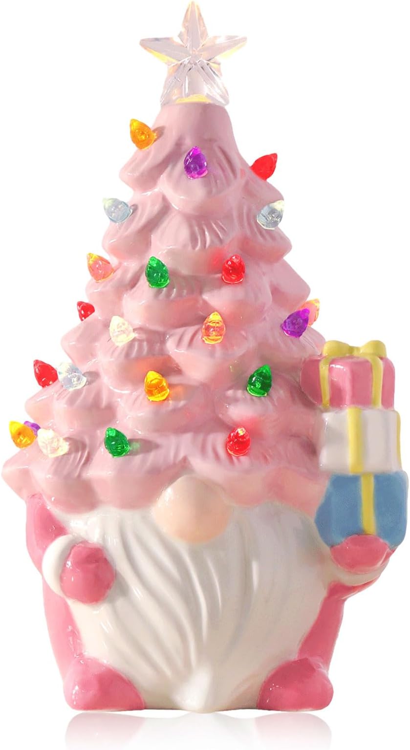 Amazon.com: DR.DUDU 2 Pack Christmas Tree Tabletop Decorations, Small ...