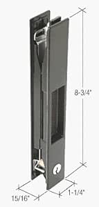 CRL Black Plastic Adams Rite Handle and Key Set with 5-11/16" Screw ...